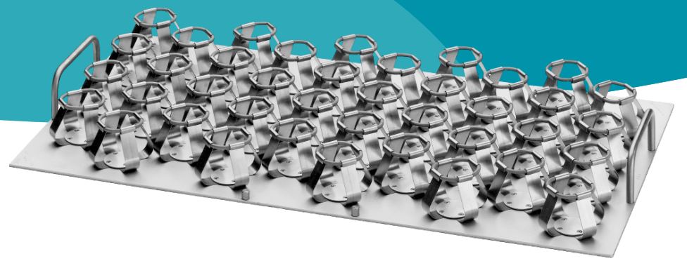 Kühner Tray with fixed clamps E-1000 | Labokraft